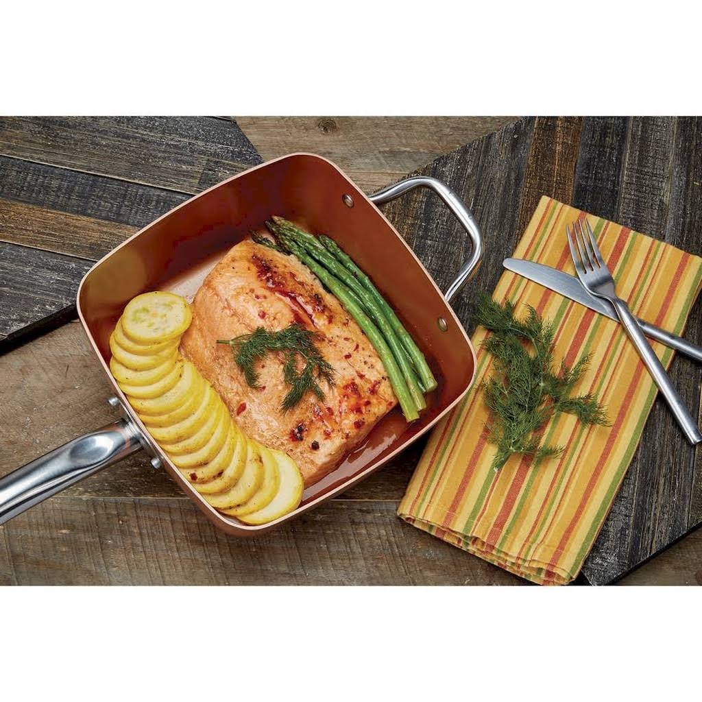 Copper Chef 5-Piece Square Pan Set, Copper, 9.5x22 - Stuffbyannjfr